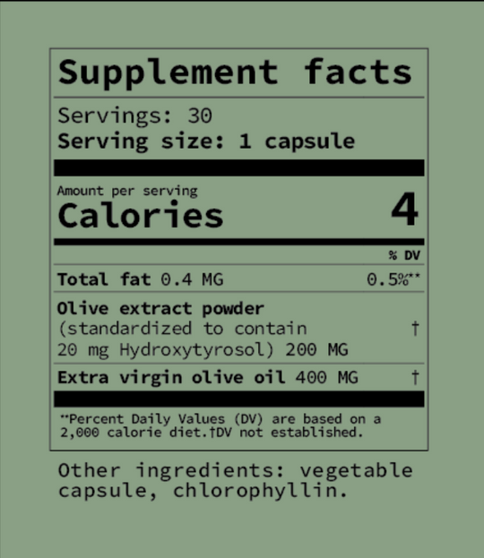 Olivea - Polyphenolic EVOO & Hydroxytyrosol Natural Supplement